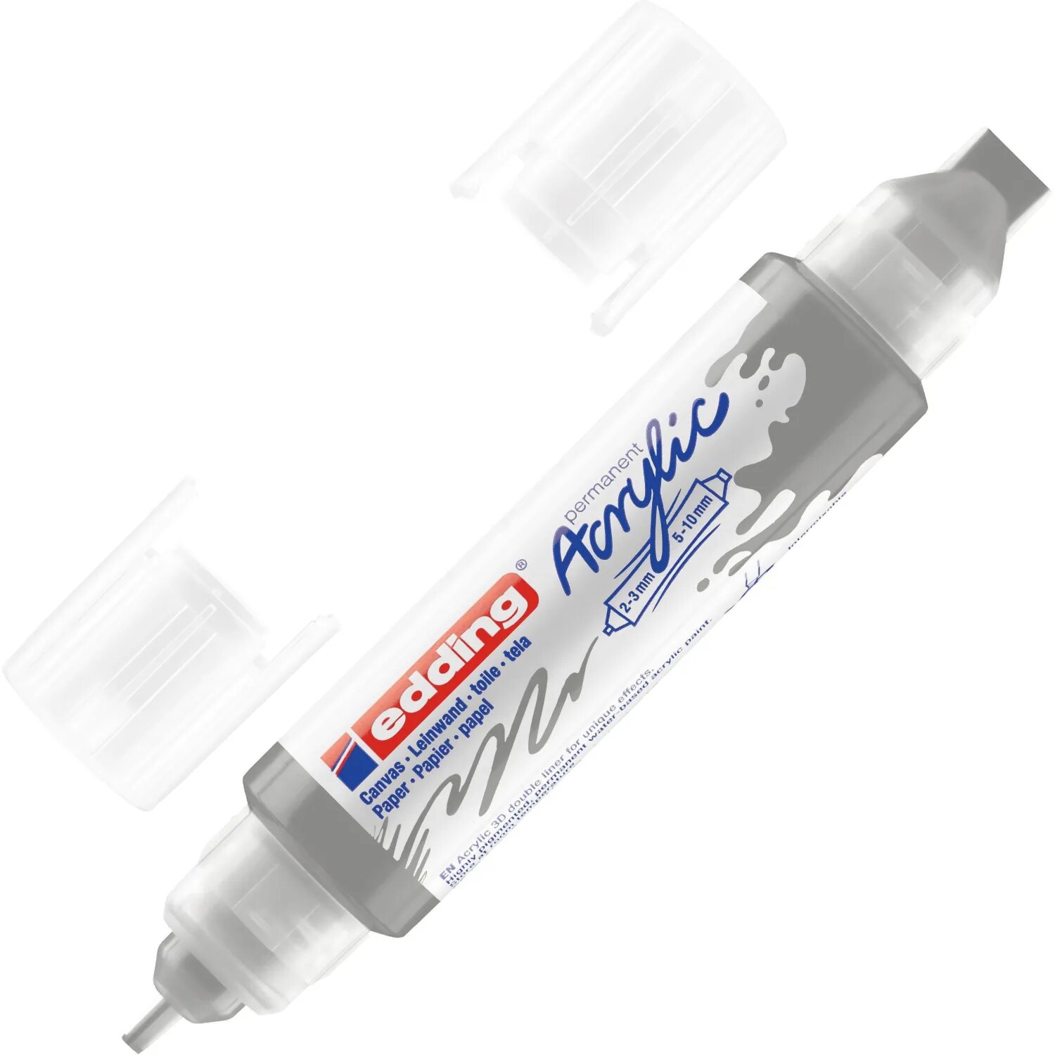 Маркер акриловый двусторонний 3D Edding 5400/923.2-3.5-10 мм. Цвет Серебрян