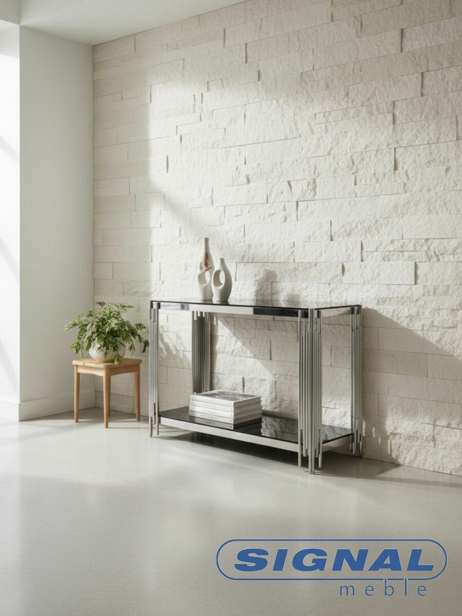 Консоль SIGNAL FOSSIL C серебряный, 120/40/75