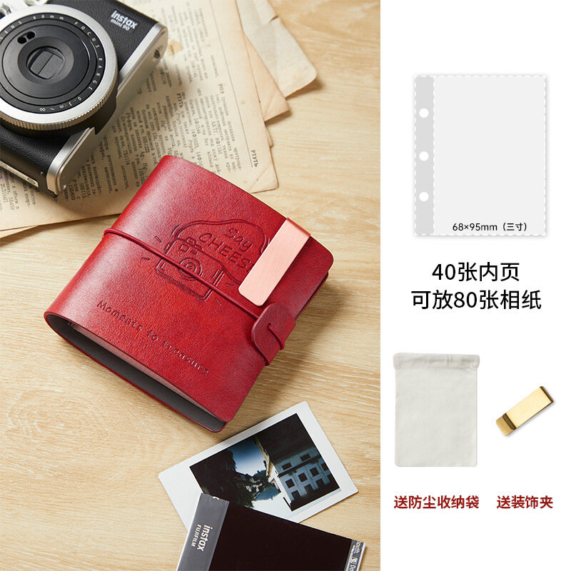 Альбом для фотографий Fujifilm Instax Loose-Leaf 3inch с большой емкостью, четырехсекционный, мини-бумага для фотографий, книга для хранения фотографий