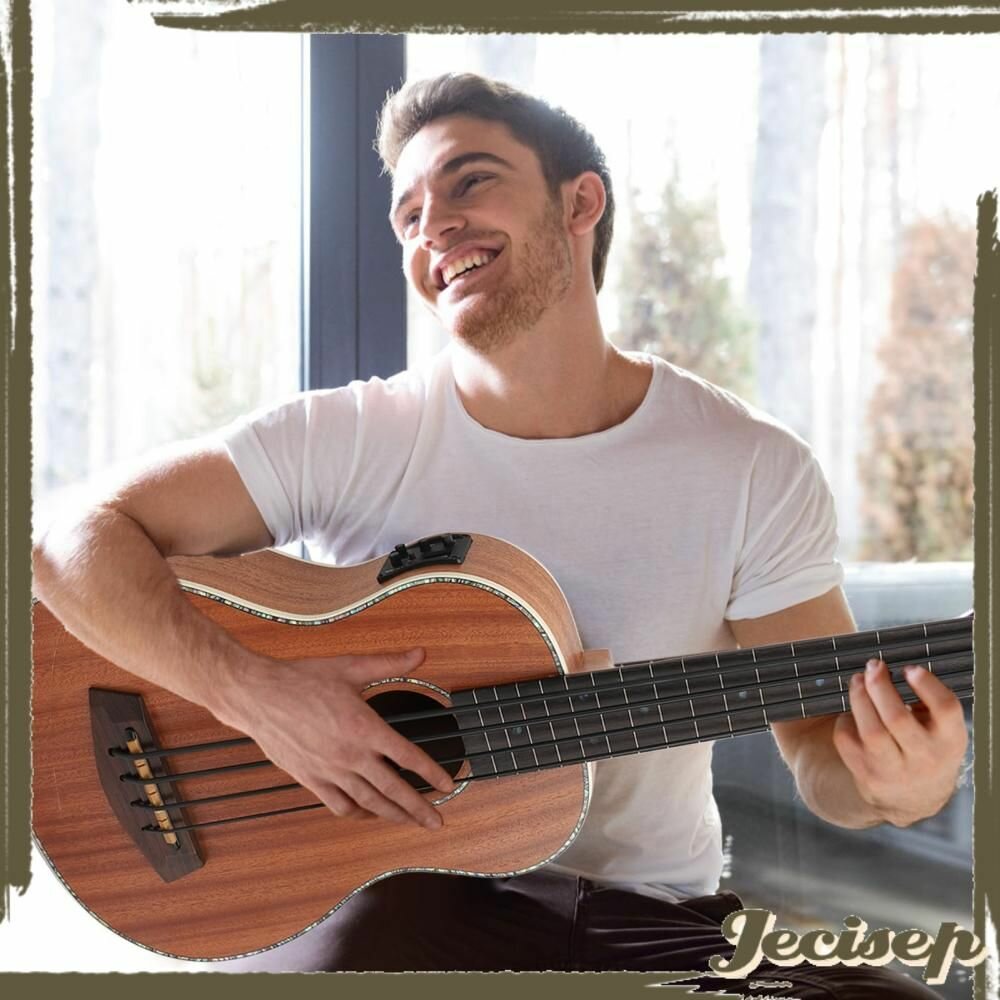 Бас-гитара 16 ладов, акустическая, 4 струны, с эквалайзером для концертов