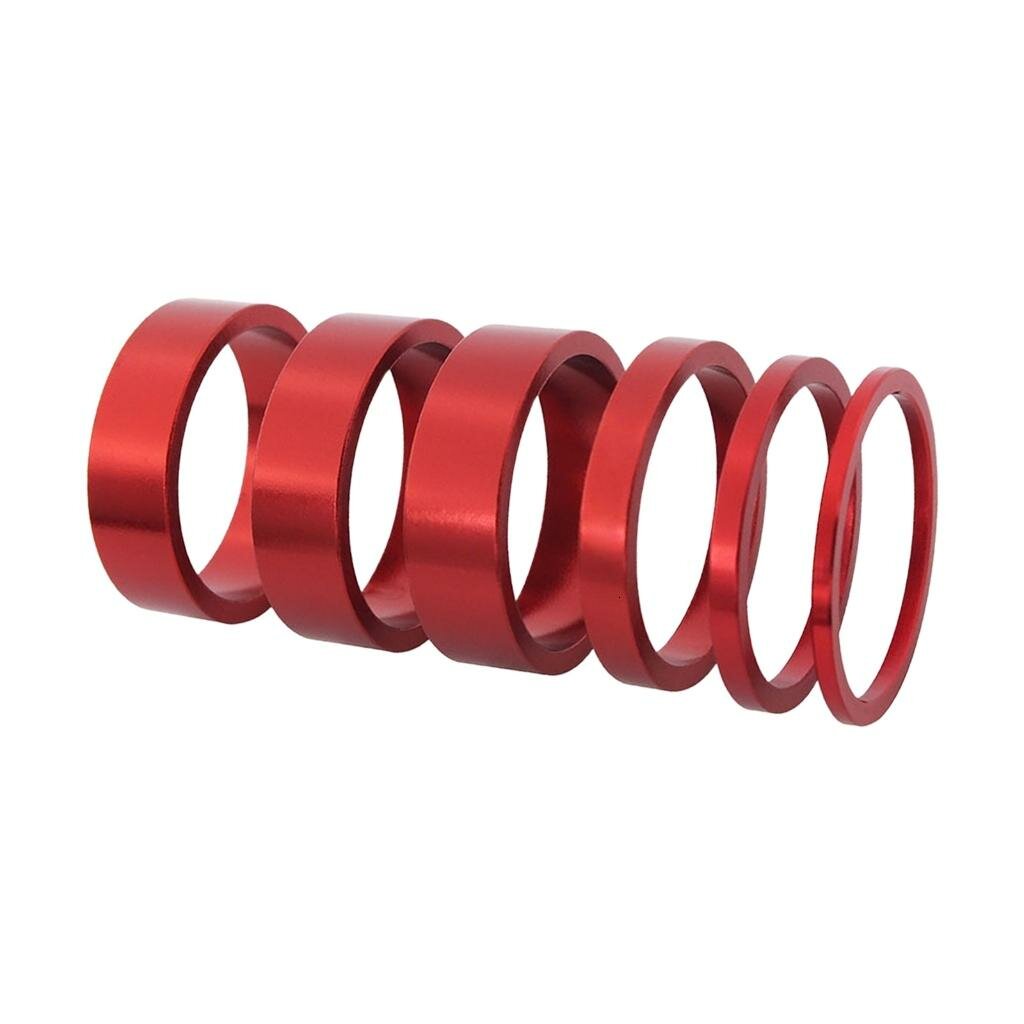 Разделительные кольца для рулевой колонки велосипеда, красный