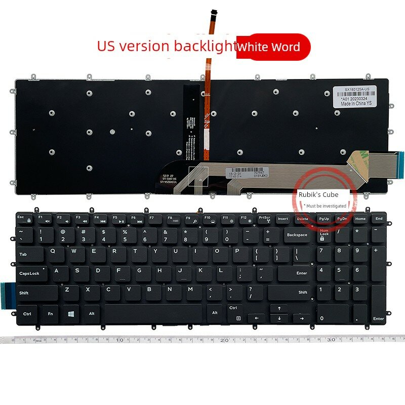 Клавиатура RU подходит для Dell 15-7000 5567 5570 7566 7567 5665 5568 3582 3583. 【►Совершенно новый] (применимая