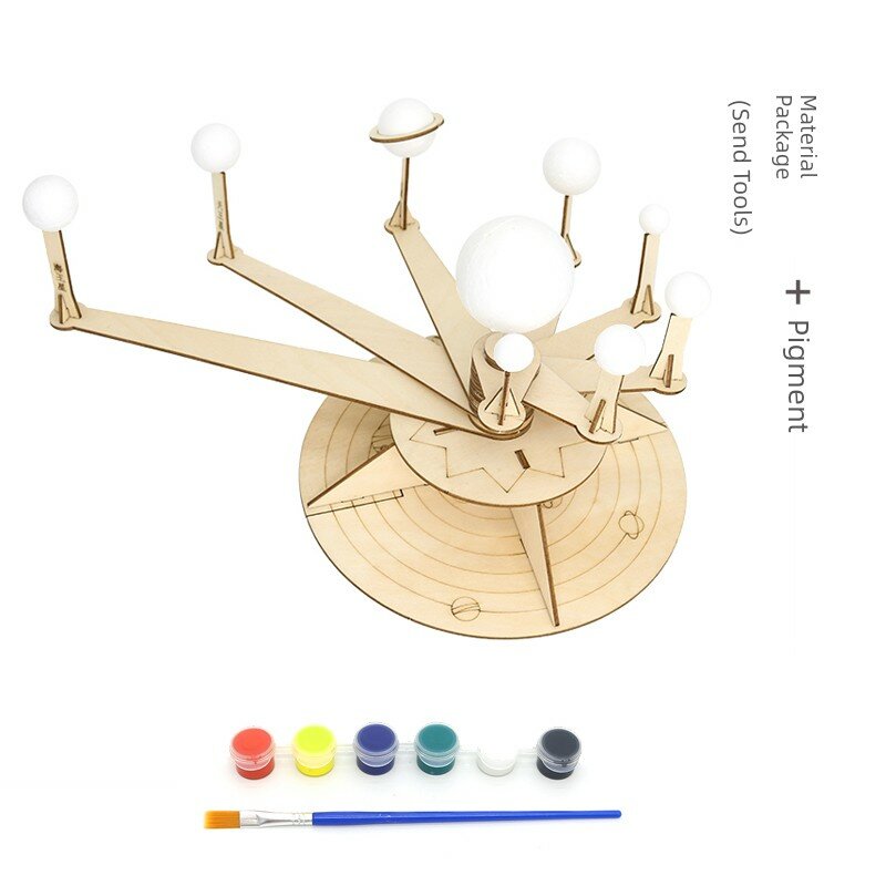 Детские материалы ручной работы «сделай сам», наука, солнечная система, восемь планет, игрушки, вращающееся небесное