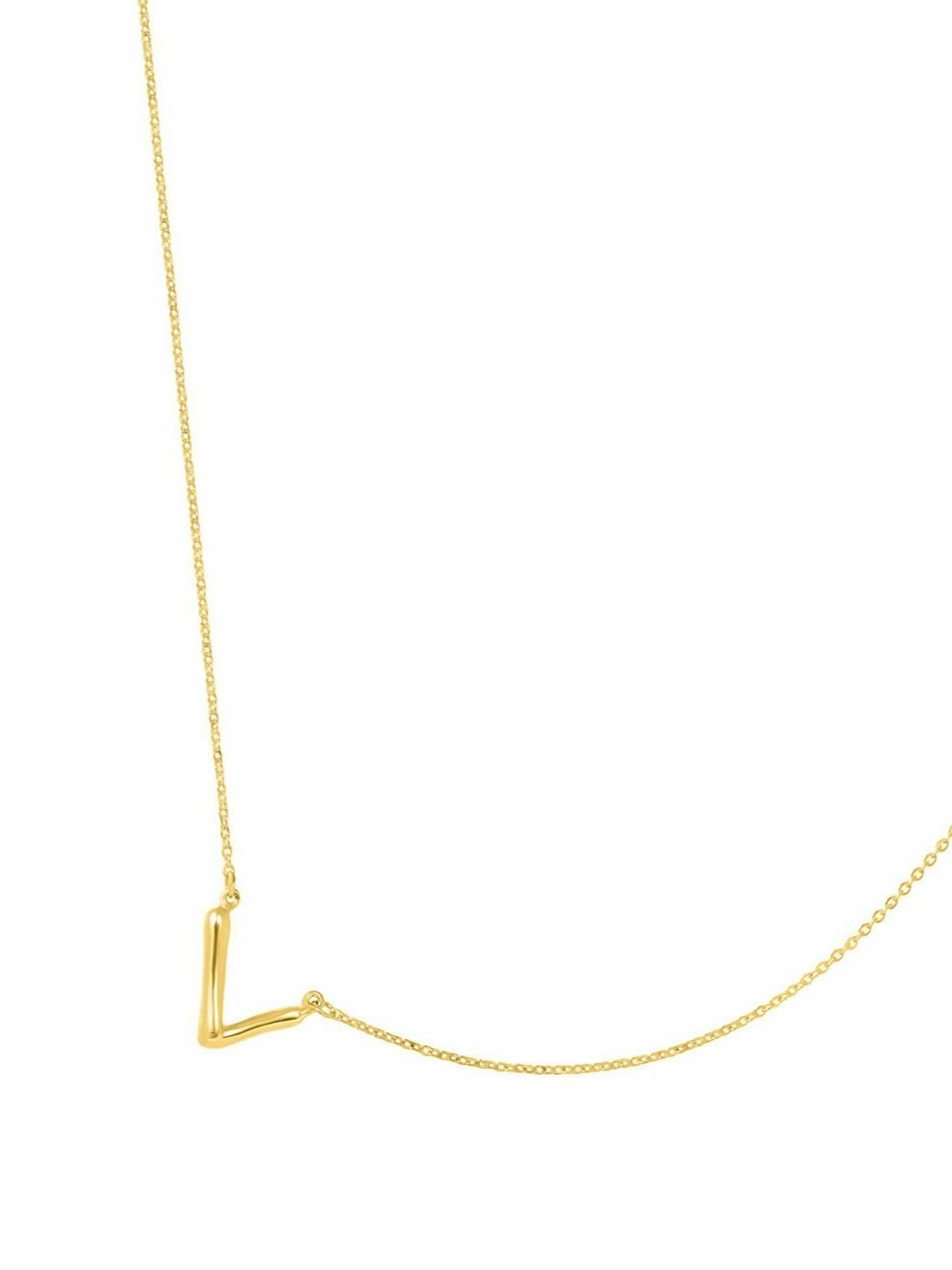 Колье, серебро, 925 проба, золочение
