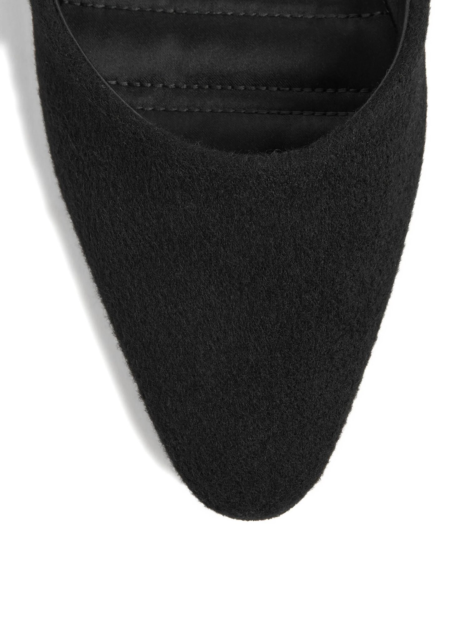 Шлёпанцы TOTEME Wool slippers, размер 37, black/black — фото 1