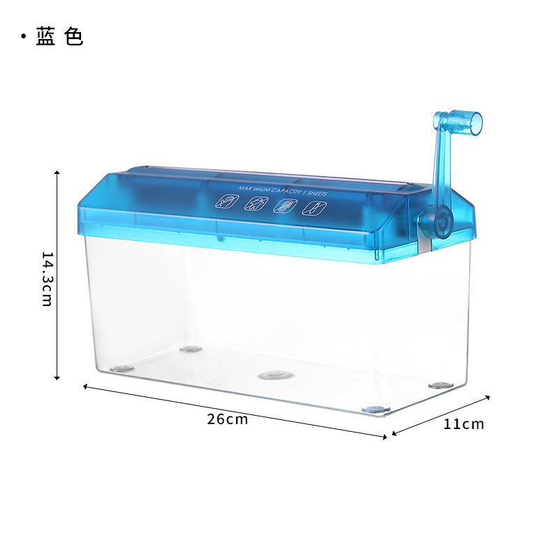 Ручной шредер для бумаги, мини-офисный, домашний, ручной инструмент для измельчения бумаги, ручной шредер, шредер для бумаги и карточек