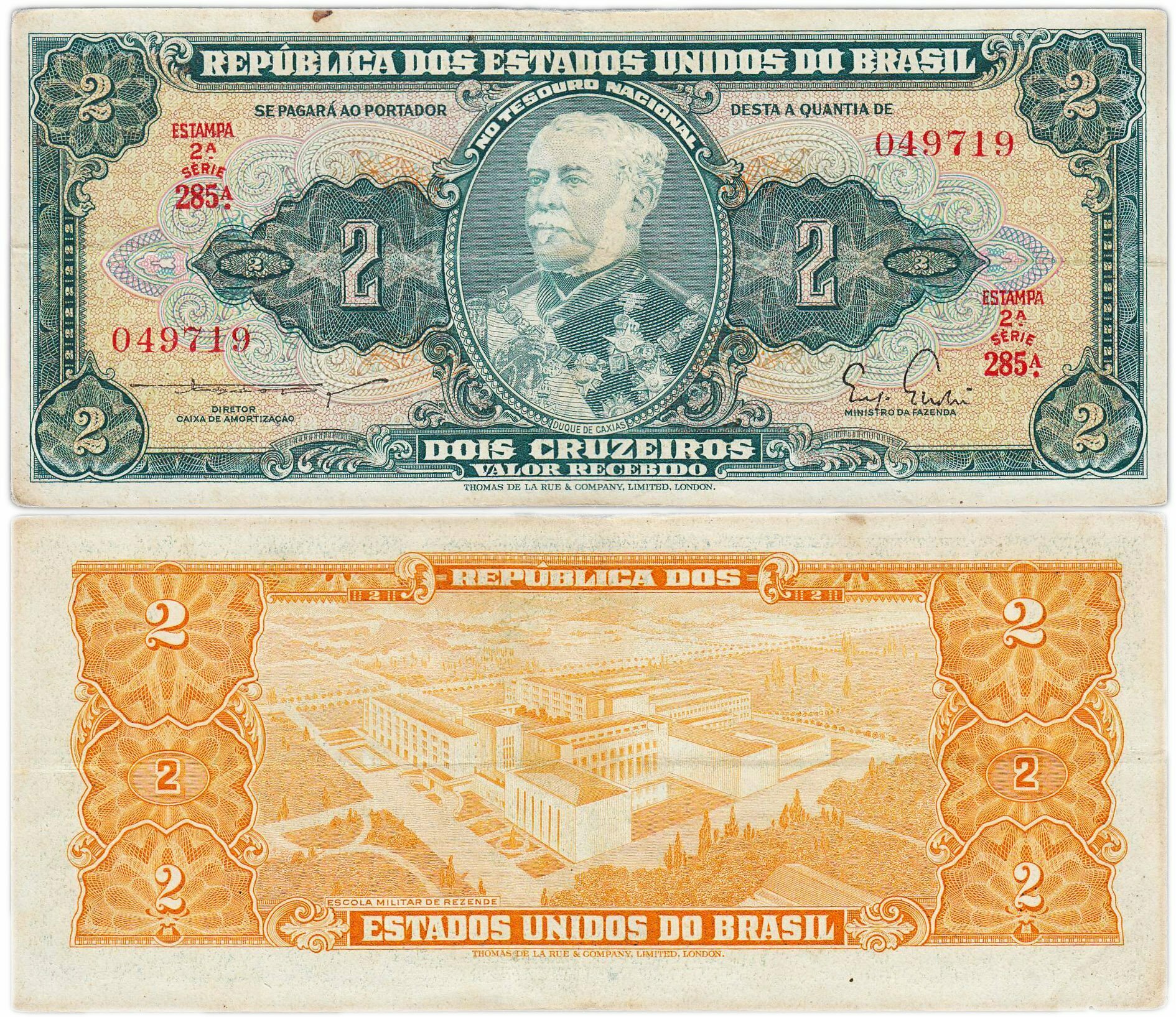 Бразилия 2 крузейро 1954-1958