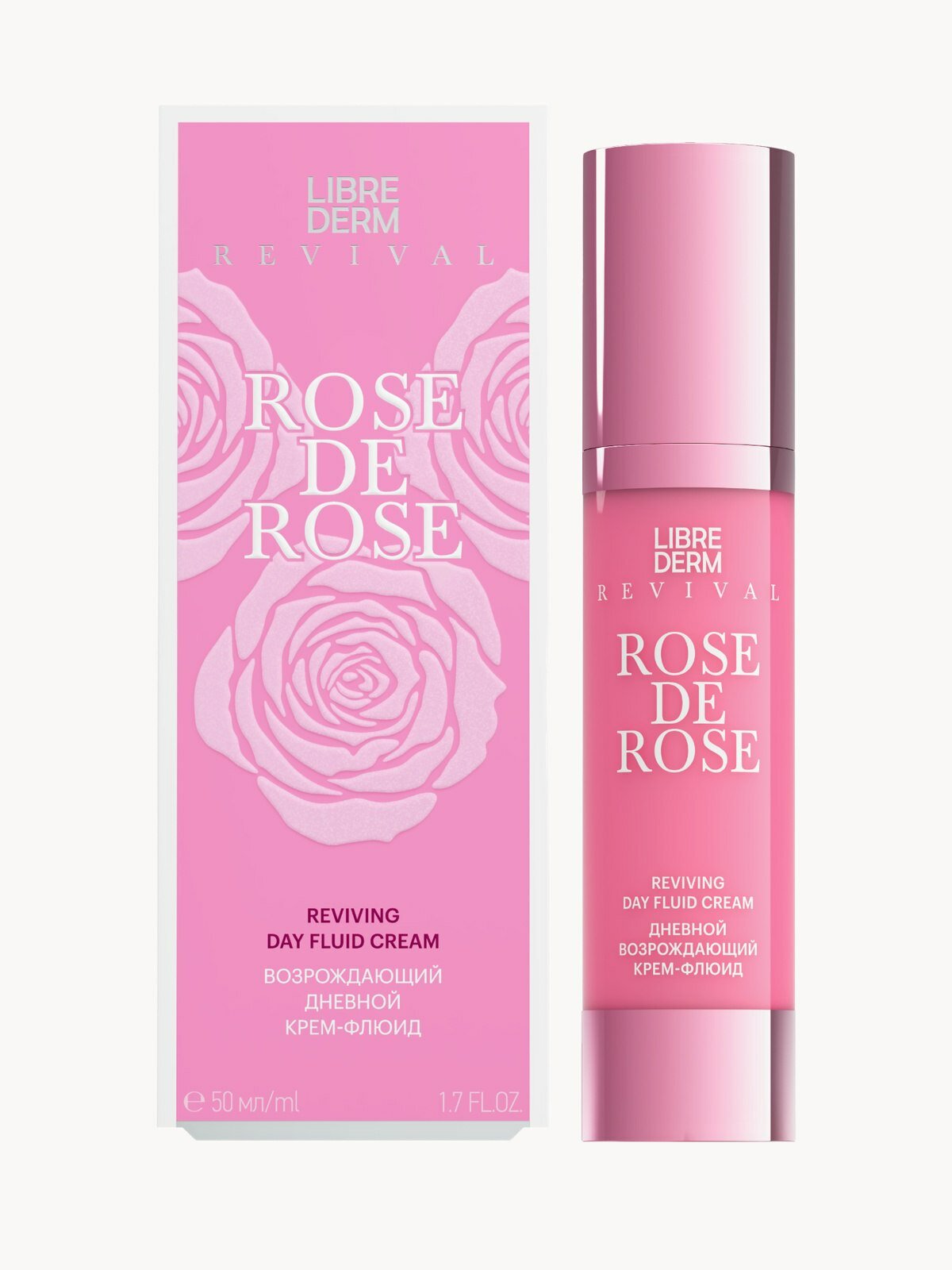 LIBREDERM Возрождающий дневной крем для лица флюид ROSE DE ROSE 50 мл