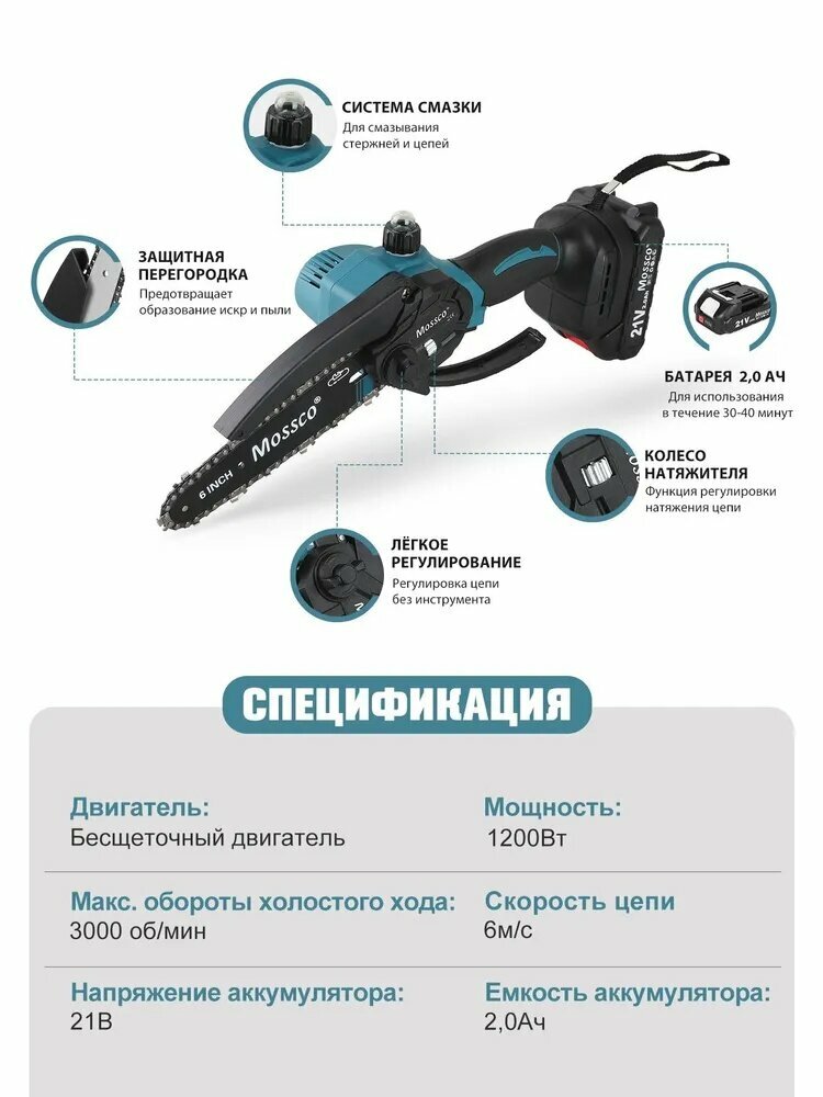 Цепная электропила — фото 1