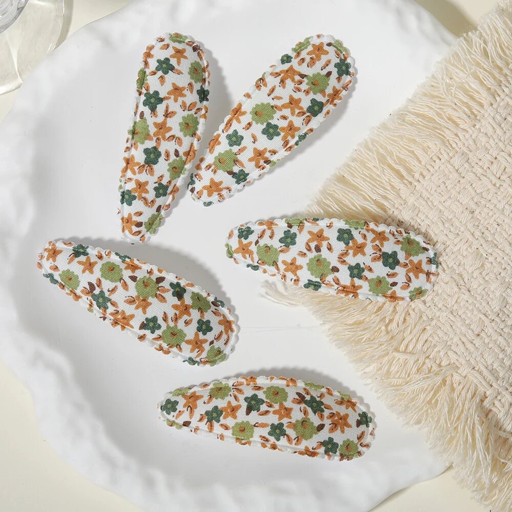 Заколки для волос с цветами CUTE BOWS для девочек Белый, 2PCS, BB001-11