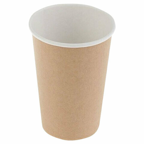 2 шт. Стакан одноразовый бумажный 300/425 мл, D 90 мм, 50 шт, однослойный для холодного/горячего, Craft 2.0, скандипакк, -2202, 77111200-2202