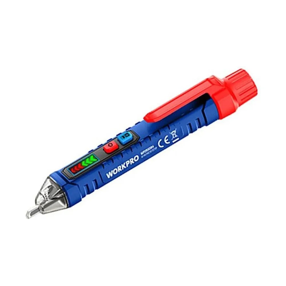 Тестер напряжения Workpro W097055, с подсветкой, звуковой сигнал, 12-1000В