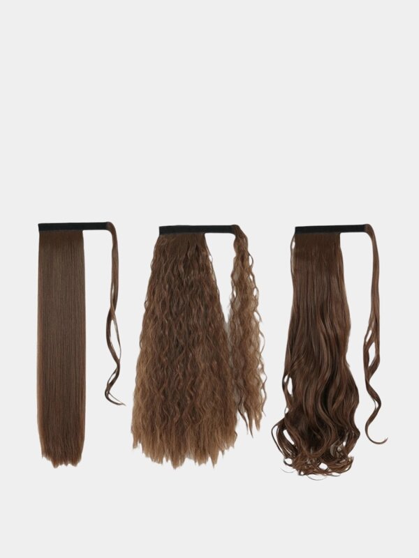 Хвост накладной, шиньон, комплект из трёх штук