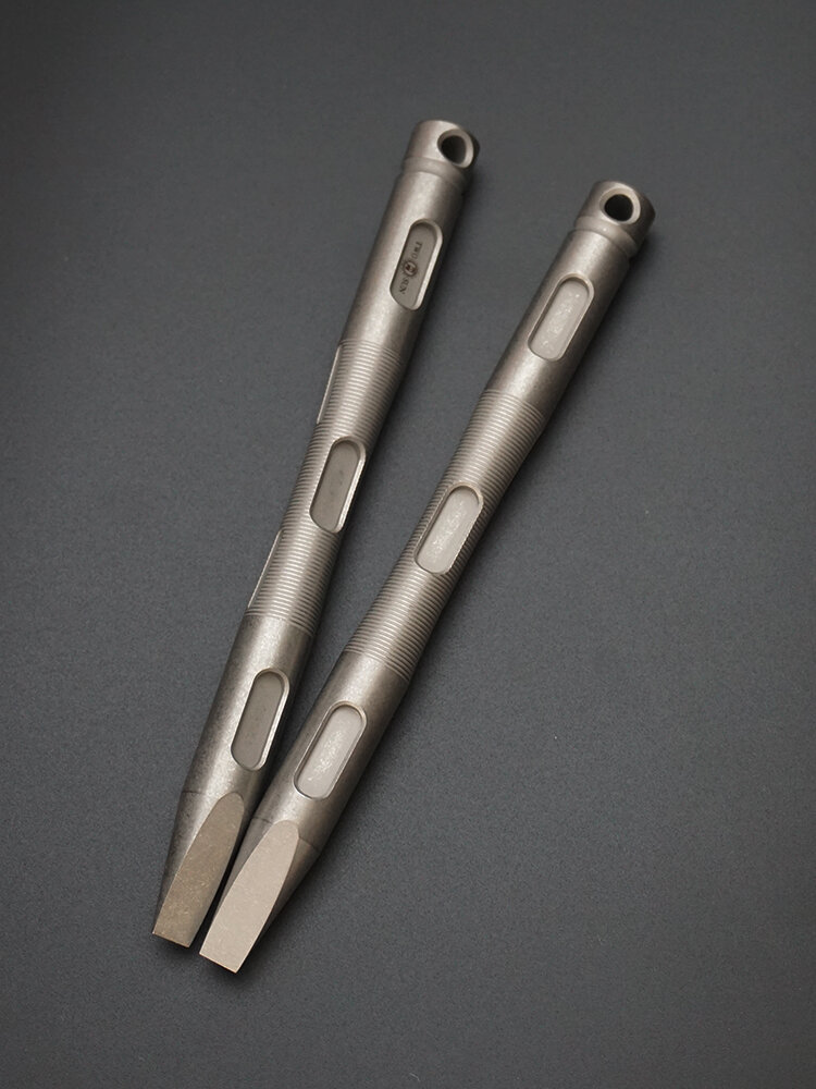 Длинный портативный лом из титанового сплава, многофункциональный EDC-инструмент процесс мойки камня