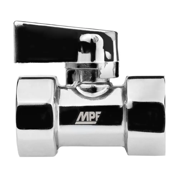 Кран шаровой прямой MPF PN24 1/2" ВР латунь ручка флажок