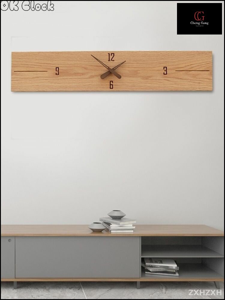 Настенные часы, дерево, плавный ход, суточное время, черный орех/красный дуб