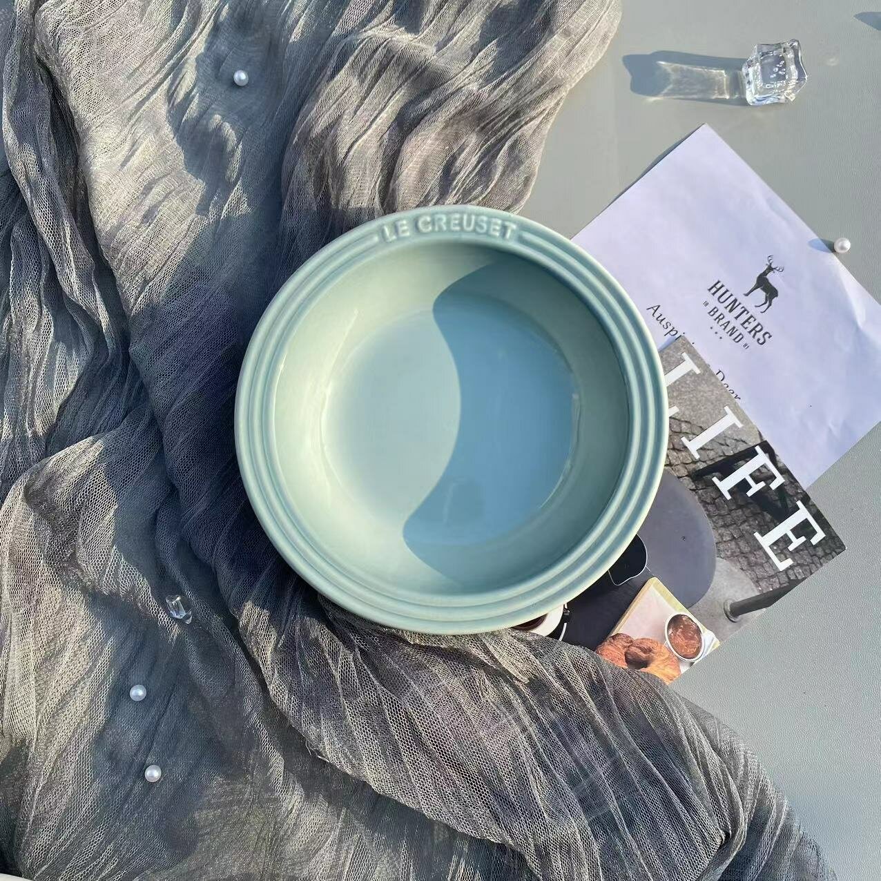Французская керамическая тарелка Lecreuset 15 см, десертная тарелка, круглая глубокая тарелка, миска для кошек, фруктовая тарелка, набор в подарочной коробке