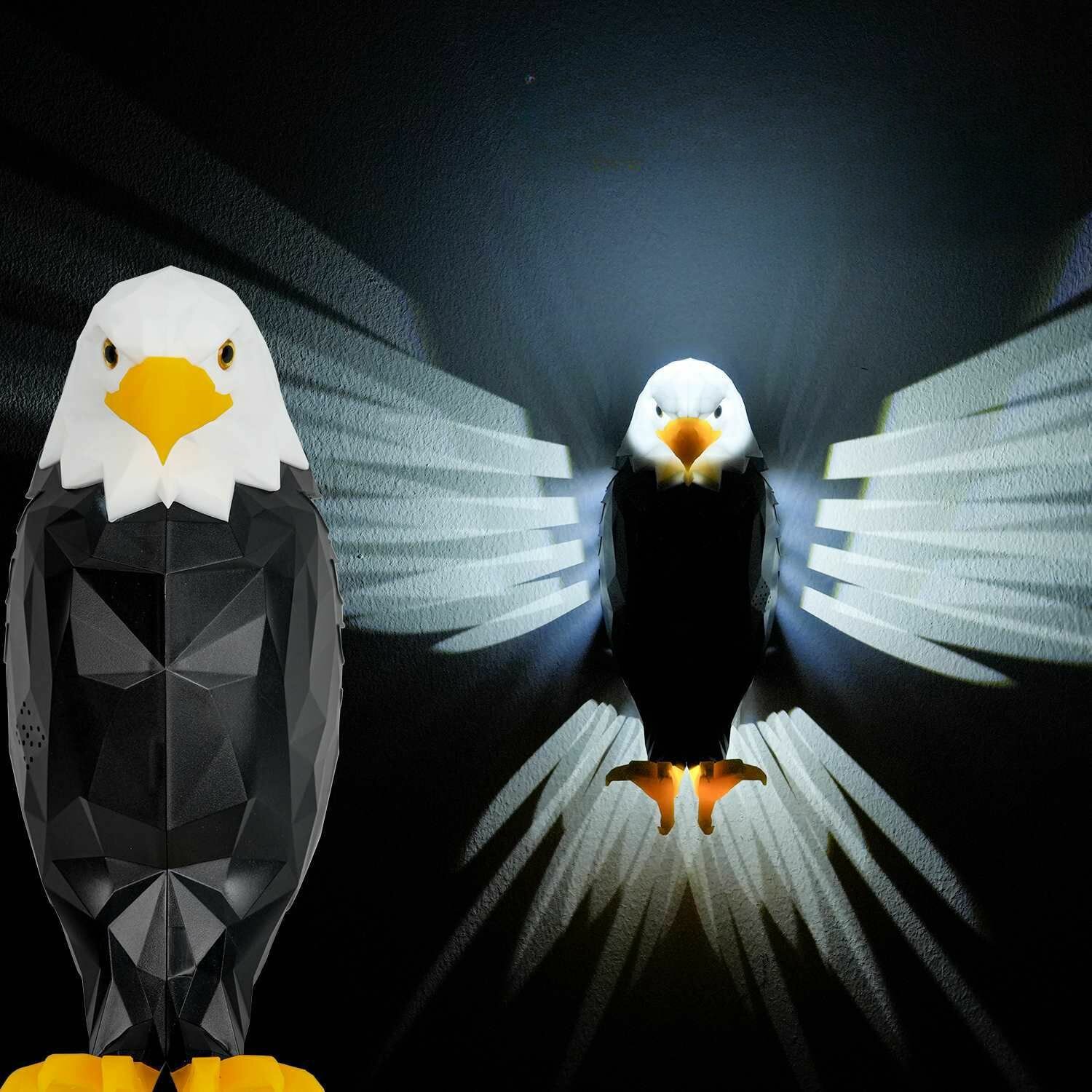 Настенный проектор орел с магнитом, пульт ДУ, сетевой+аккумуляторный