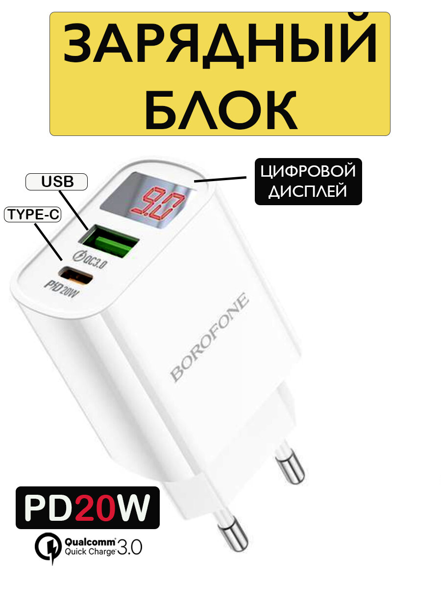 СЗУ на 2 порта USB-A и Type-C с дисплеем