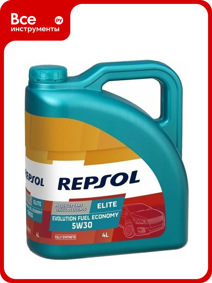 Синтетическое моторное масло REPSOL ELITE EVOLUTION FUEL ECONOMY 5W30 C2/PSA 4л 6048/R 6048R