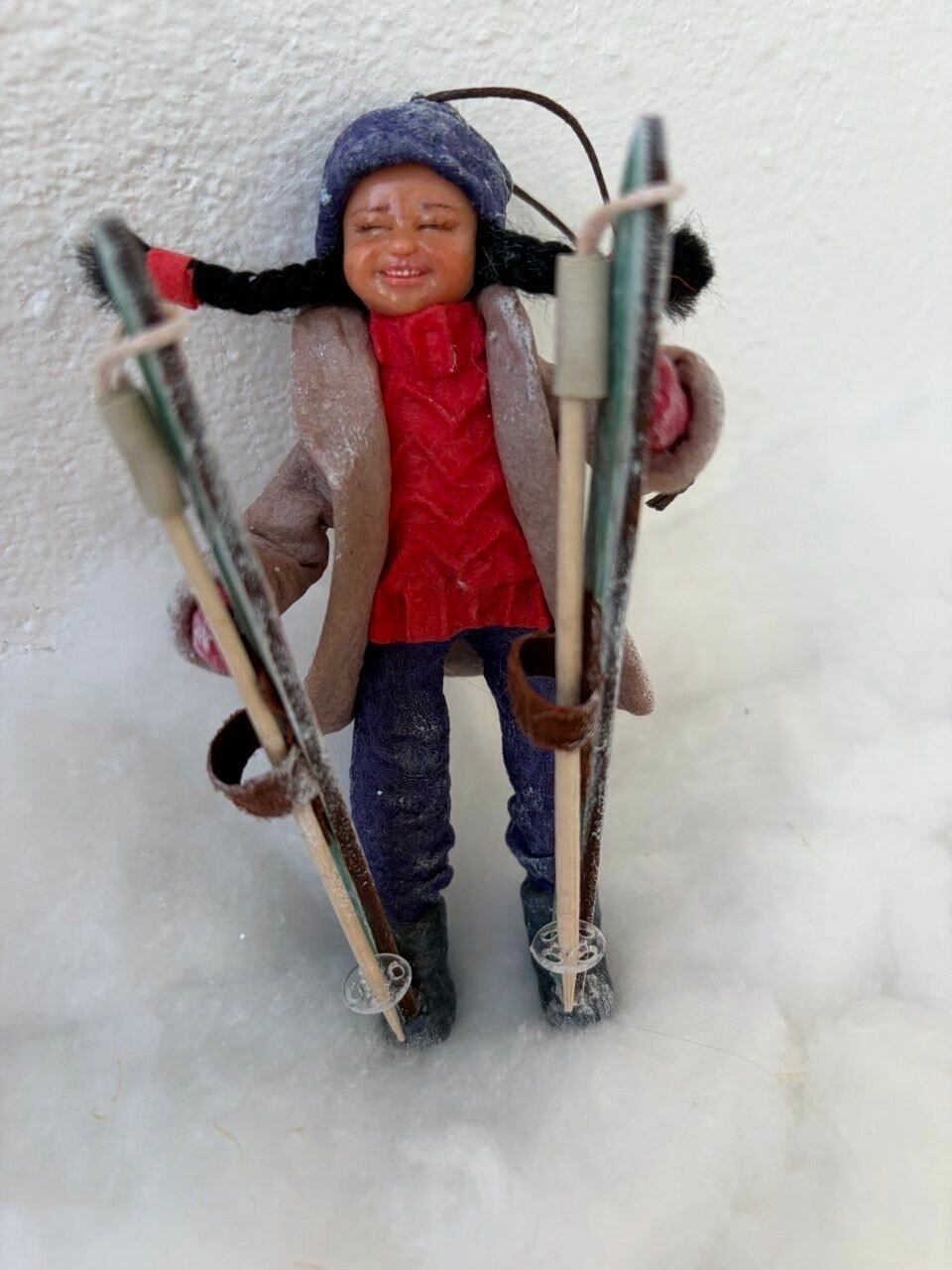 Ватная игрушка новогодняя