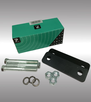 Серьга рессоры ГАЗель-3302 в сб. (3 болта+2 щеки) 6 мм.