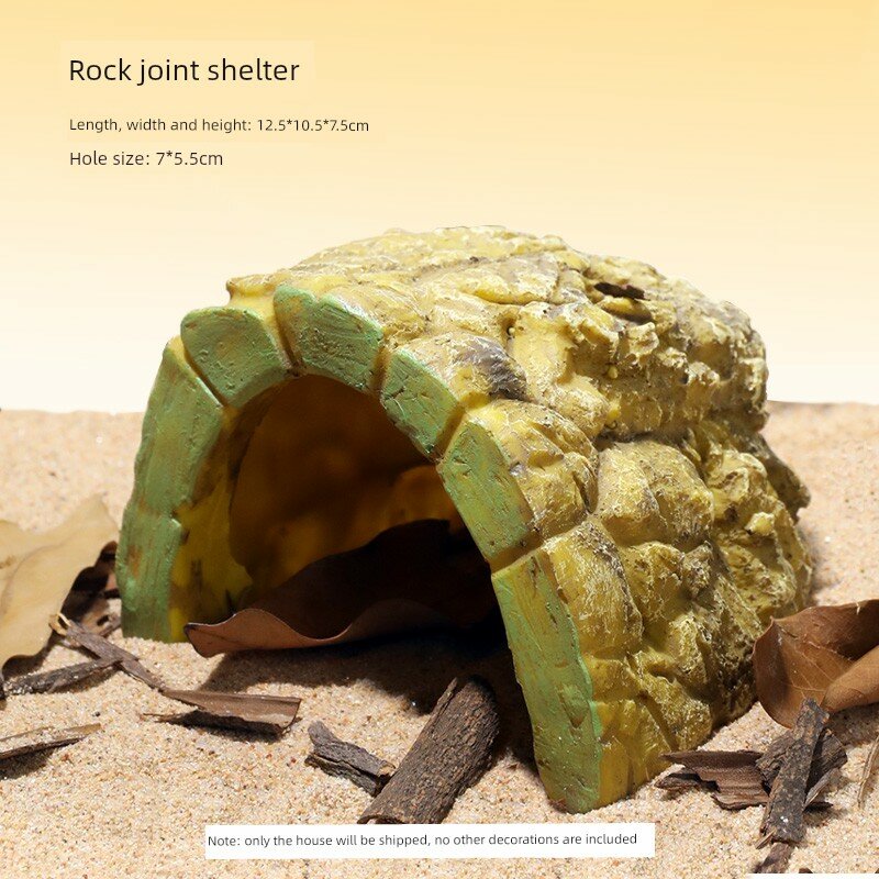 Убежище для рептилий в виде пещеры, имитация террариума для черепах, ящик для разведения рептилий, декор, укрытие для