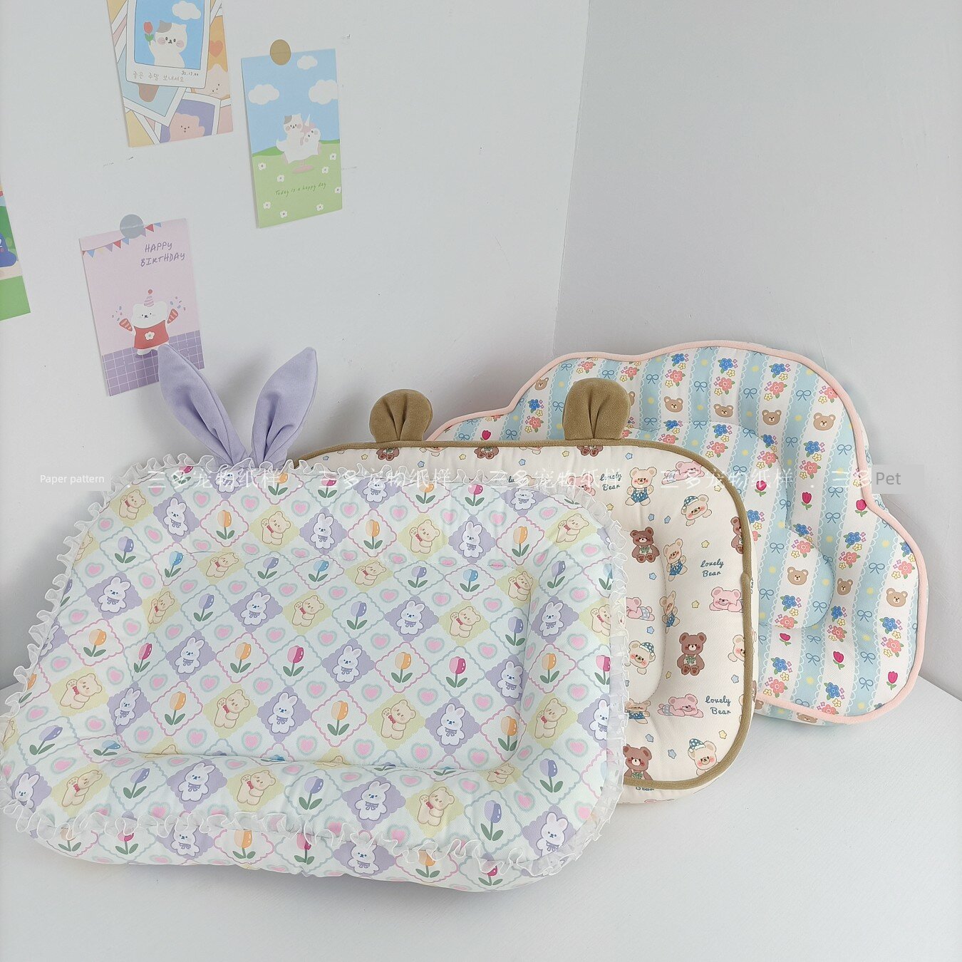 Коврики для домашних животных на все сезоны, лежащие коврики, рисунки, кролики кошки, собаки, спальные коврики,