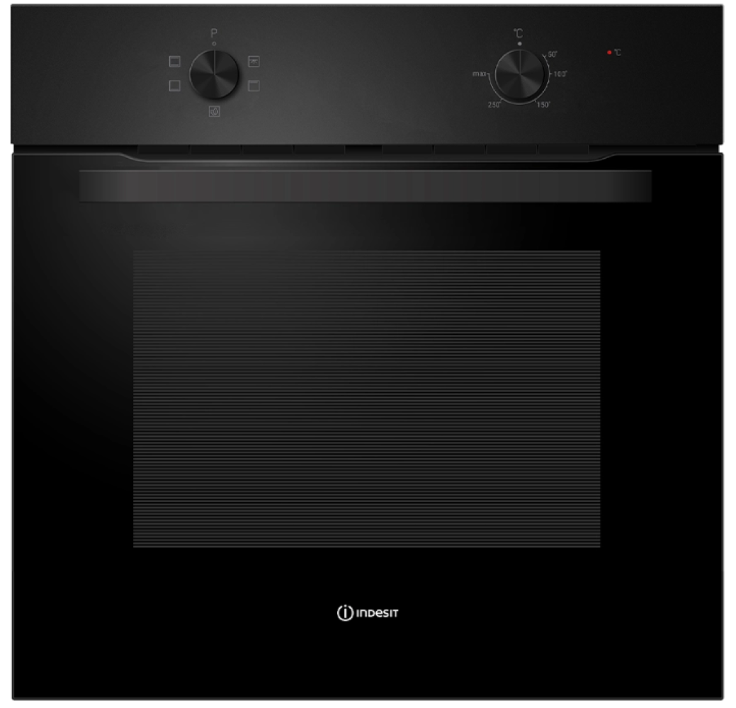 Духовой шкаф Indesit IFO 6220 BL, электрический, черный, объем 72 л
