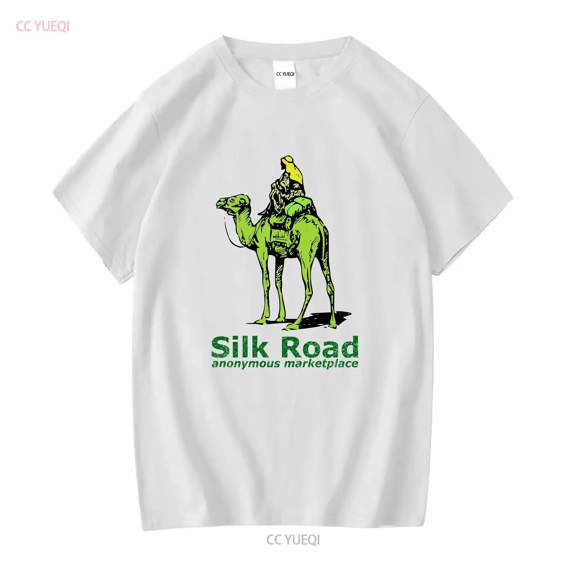 Шелковая футболка Road Marketplace, белая винтажная стираная унисекс, слегка мужская дизайнерская одежда, универсальная мягкая уличная одежда с графикой