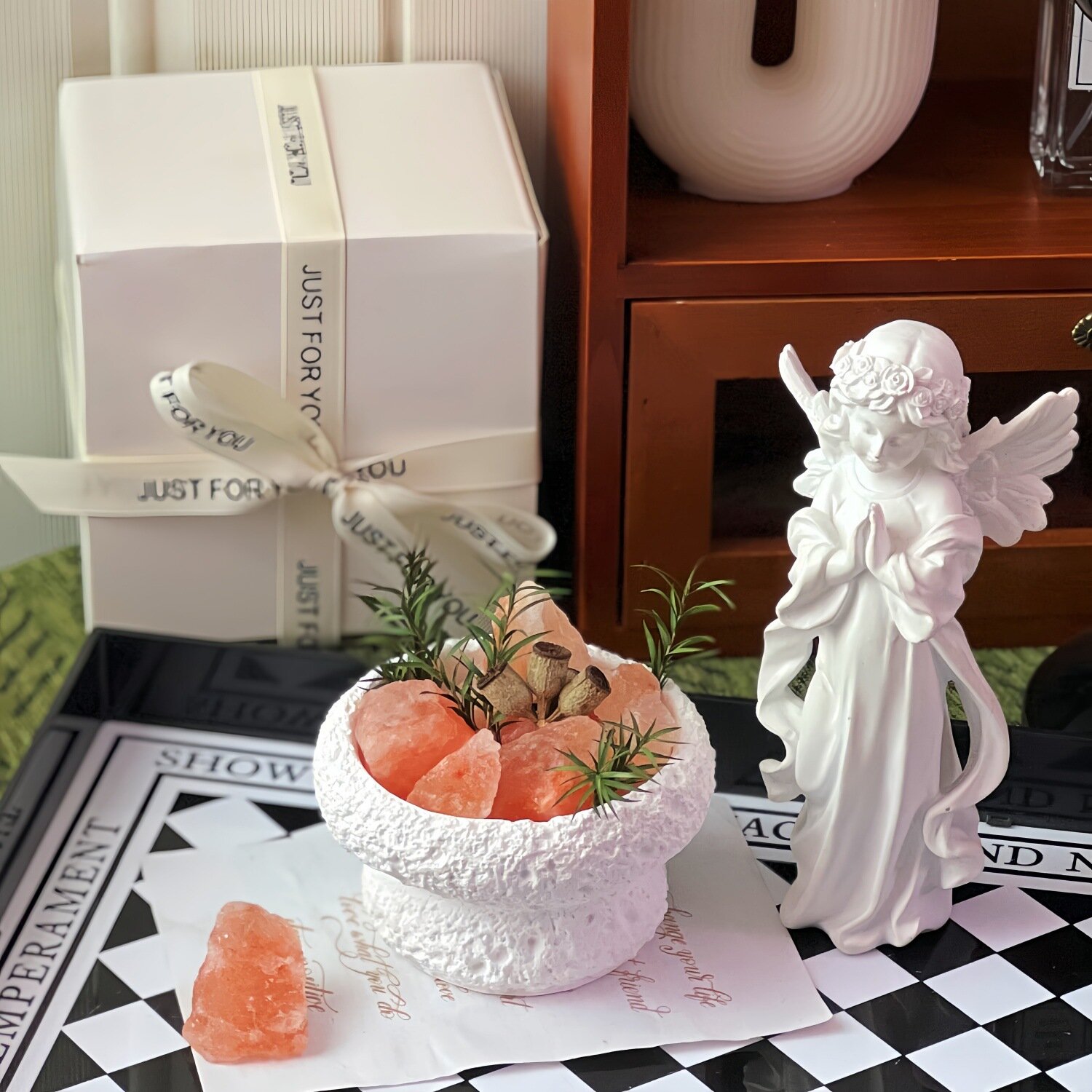 Для вас растительный апельсиновый соляной кристалл ароматерапевтический диффузор камень без пламени ароматерапевтический подарочный набор для подруг и лучших друзей девичий подарок