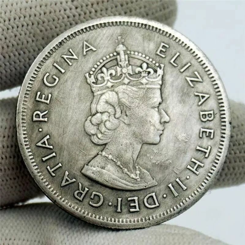 Памятная монета Бермудских островов 1959 года с изображением королевы