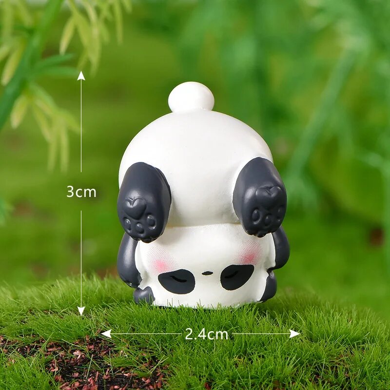 Миниатюрная статуэтка панды Белый, Panda E