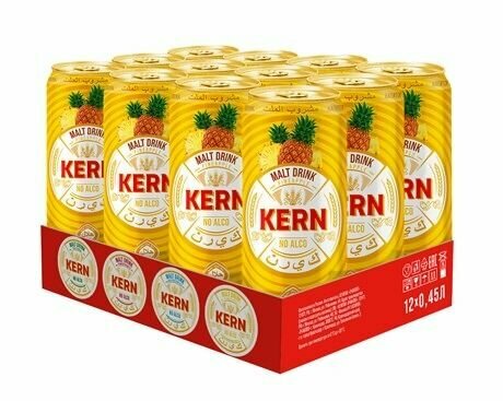 Газированный напиток KERN PINEAPPLE/Ананас 0.45л жб 12шт