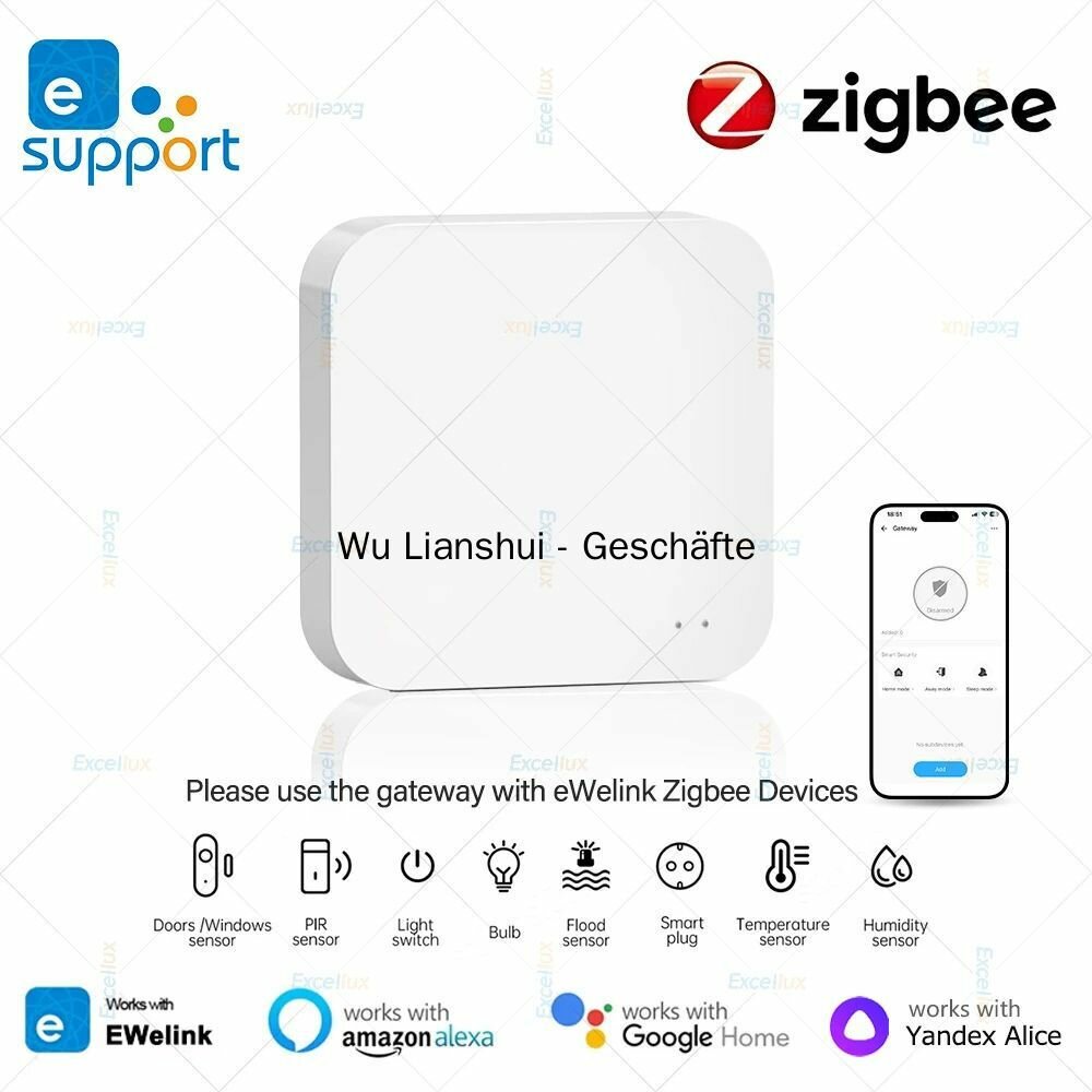 Умный беспроводной шлюз zigbee, eWeLink хаб zigbee3.0, подключается через USB