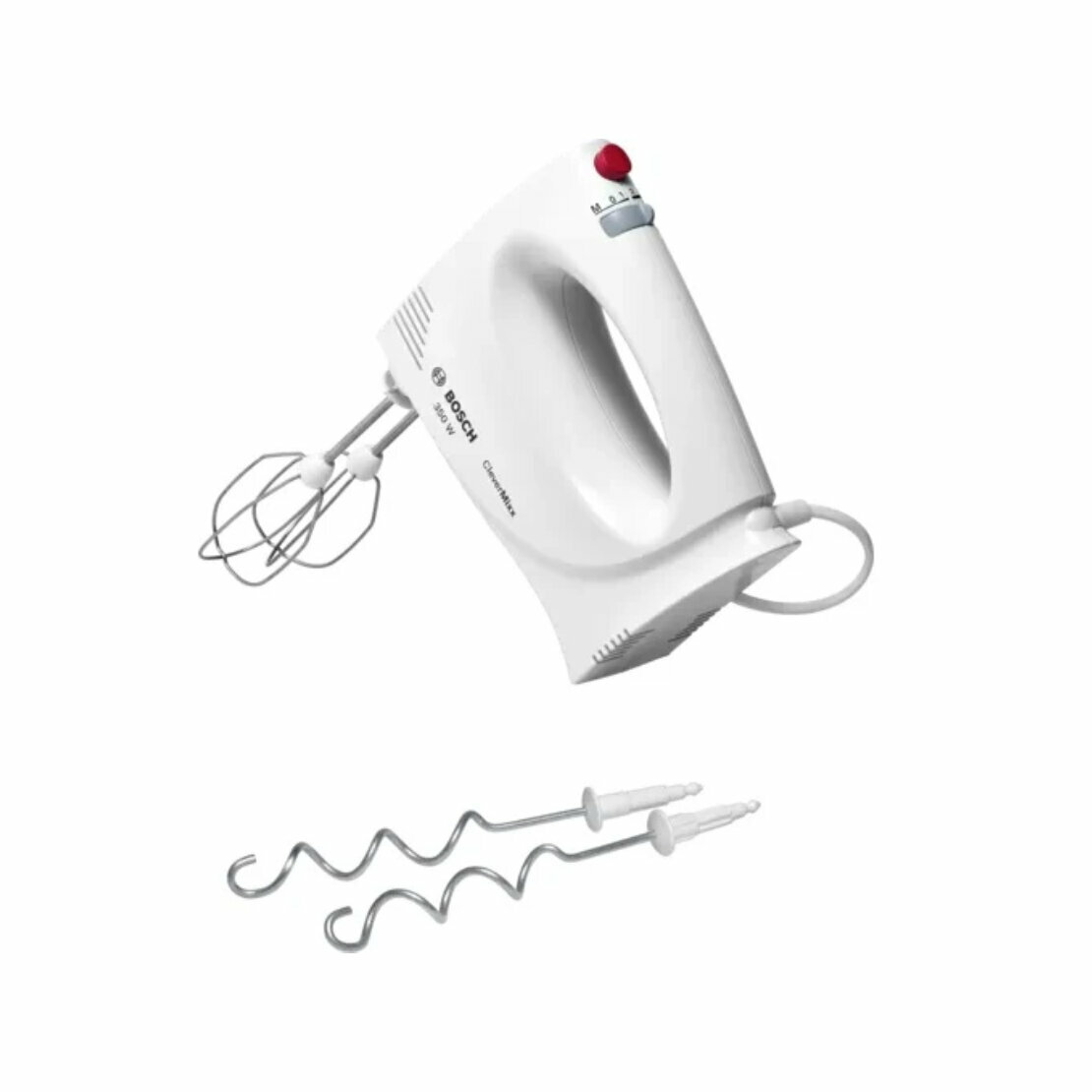 Миксер Bosch MFQ3030, 350Вт, 4 скорости, 2 насадки, импульсный, турборежимы, белый