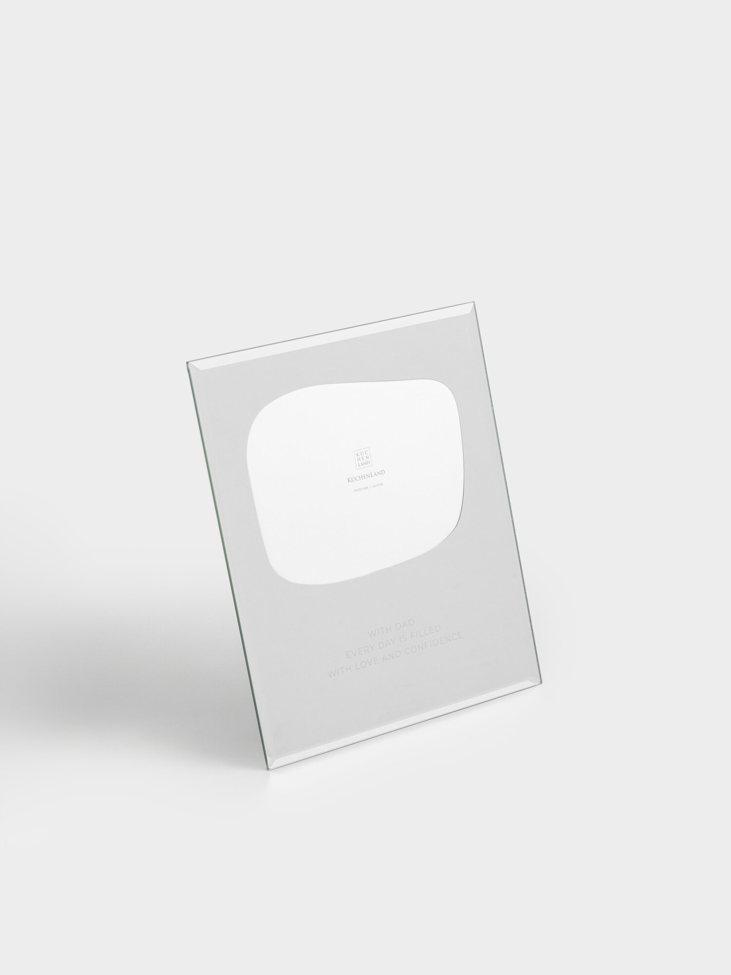 Фоторамка, 17х20 см, с паспарту, стекло, Папа, Sheer, Kuchenland