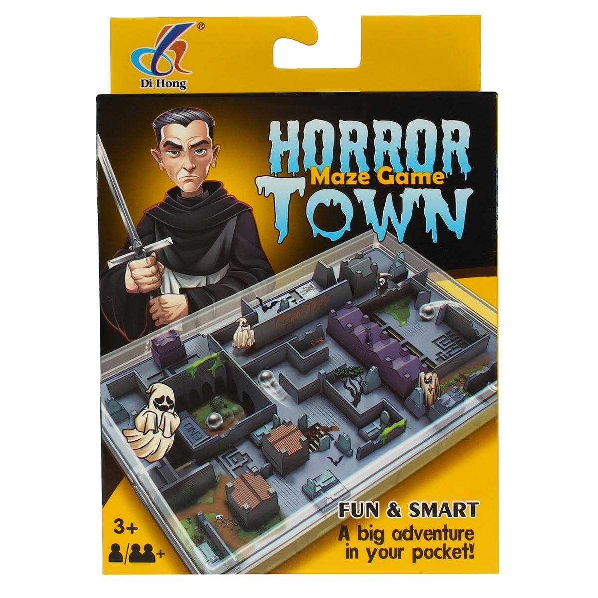 Головоломка 3D-лабиринт «Horror Town» для детей от 3 лет, пластик и металл, развитие логики