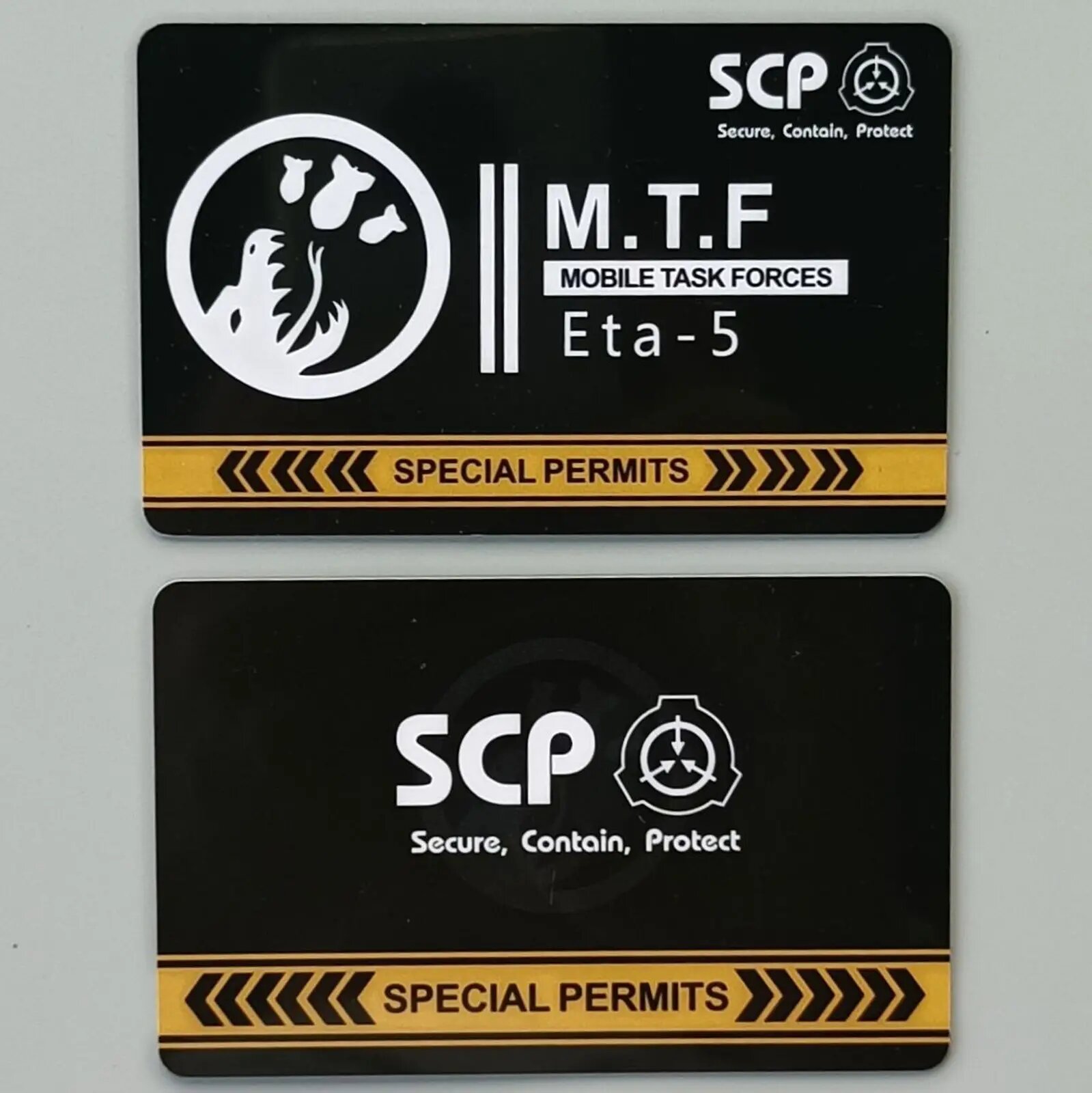 Косплей-карта SCP Foundation Eta-5 M.T.F
