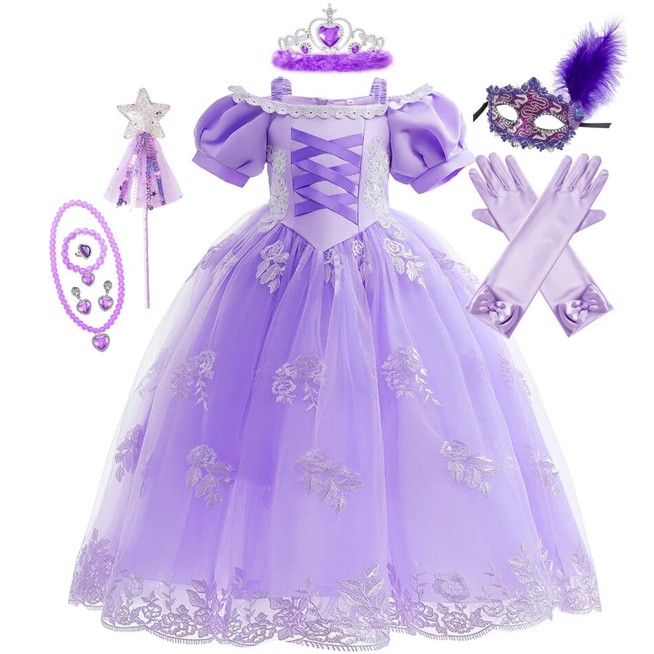 Костюм Рапунцель оllobebe 2T (Tag 100), Purple Rapunzel H