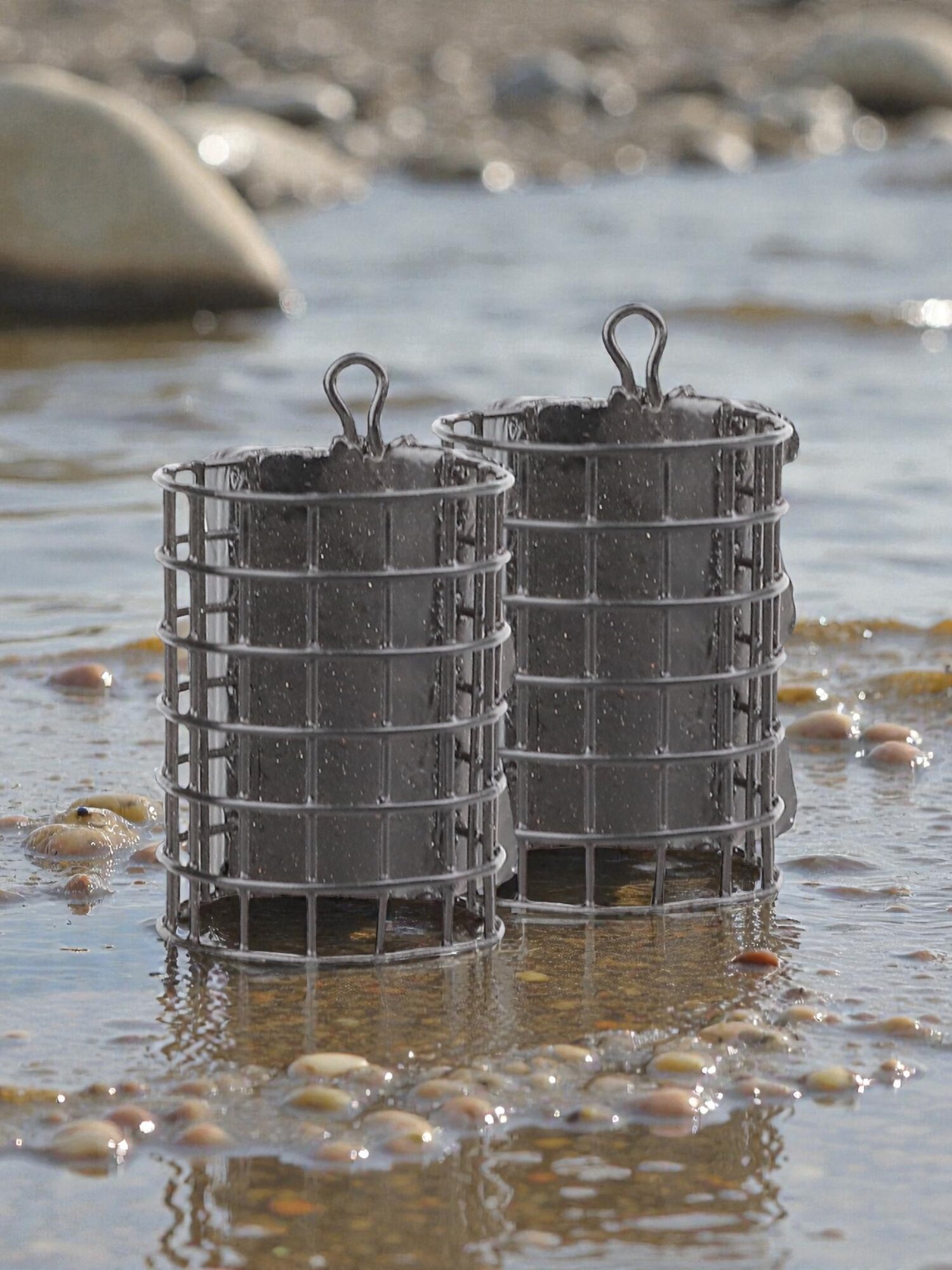 Кормушка рыболовная Mitin Аллигатор с грунтозацепами 60 г, набор 2 шт.