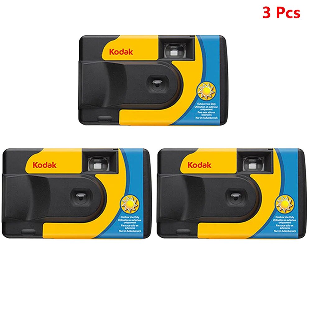 Одноразовая фотокамера Kodak FunSaver/Daylight, 3шт, Цвет: 3pcs No flicker