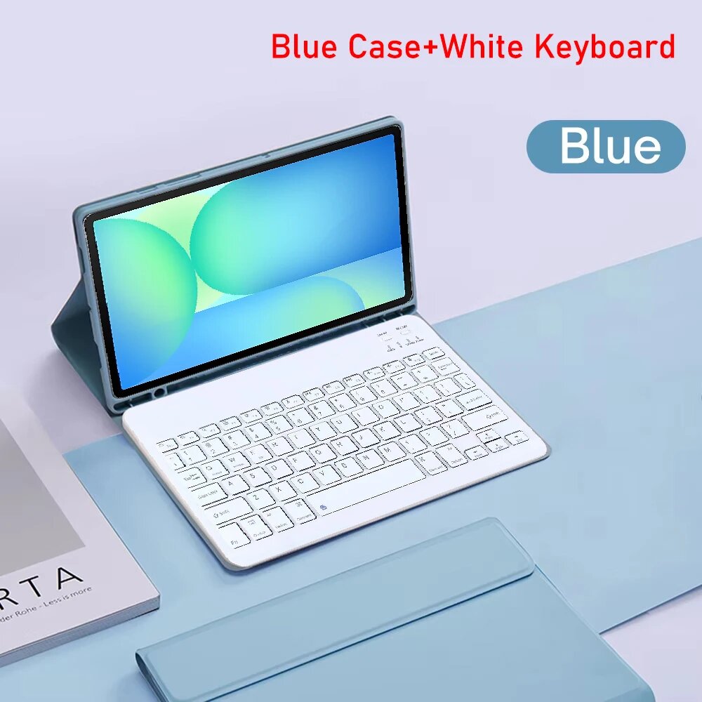 Чехол с клавиатурой PULUZ для Samsung Galaxy Tab S10 FE Plus 13.1" English Keyboard, Blue A