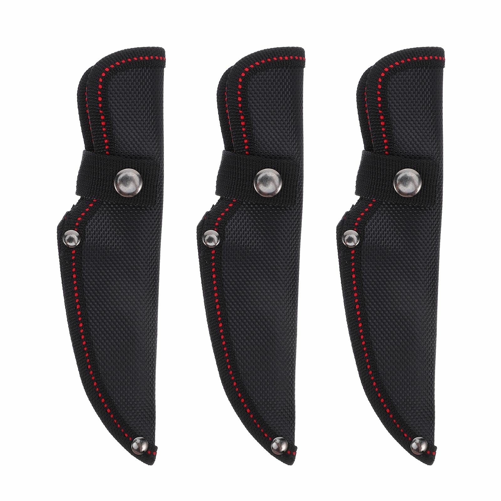 Набор из 3 чёрных ножен из оксфордской ткани с кнопкой для дома