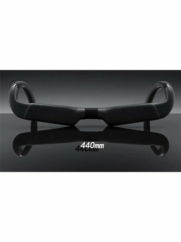 NO LOGO Аэрофлай II SL7 Углеродные рули с текстурированной матовой поверхностью 31,8*400/420/440 мм