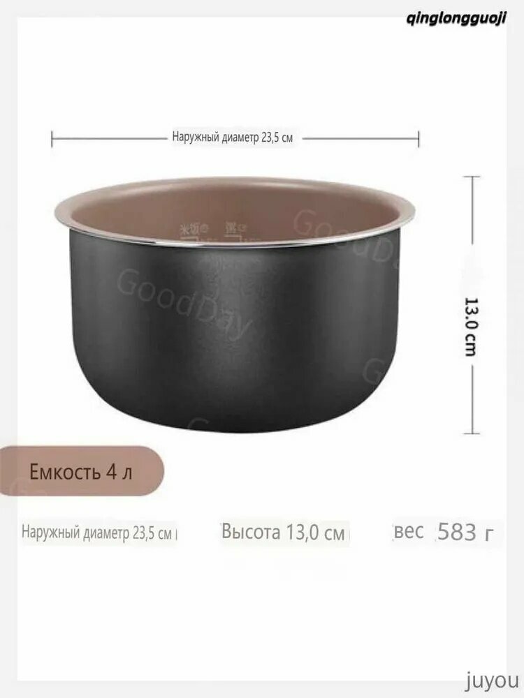 Внутренняя чаша для рисоварки HD3036 Замена деталей