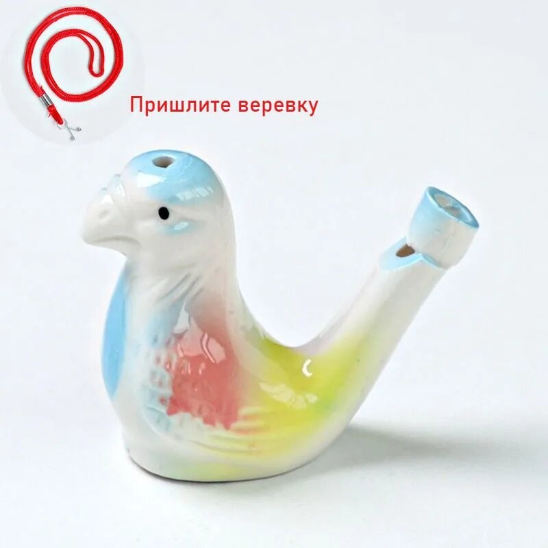 Музыкальный инструмент, Свистулька керамическая,"птичка", для детей и малышей, развивающий