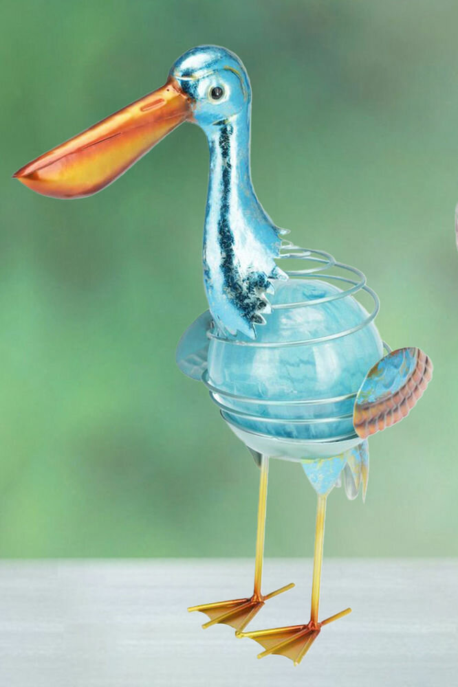 Садовый светильник на солнечной батарее Solar солнечный пеликан, металл, 34 см, Koopman International 557105450-3