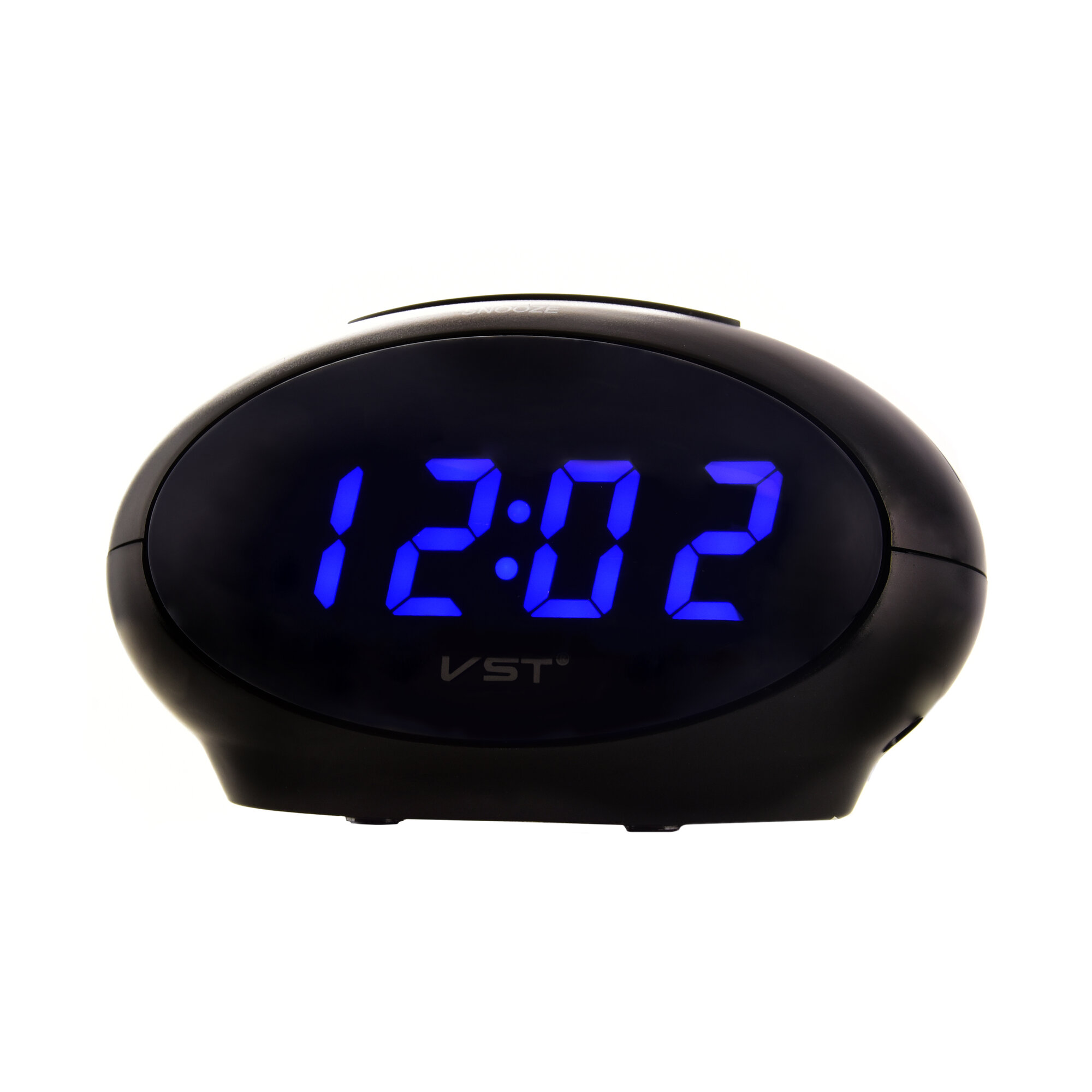 Сетевой будильник Vst711-5 часы 220В син. цифры+USB кабель (без адаптера)
