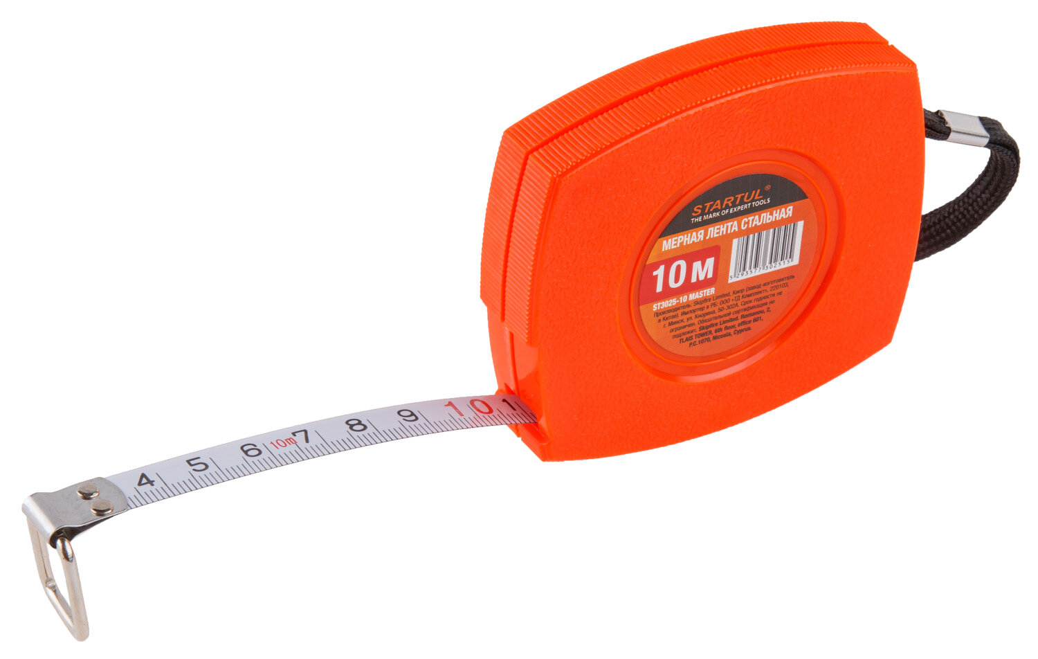 Лента мерная STARTUL ST3025-10, длина 10м, стальная, пластиковый корпус